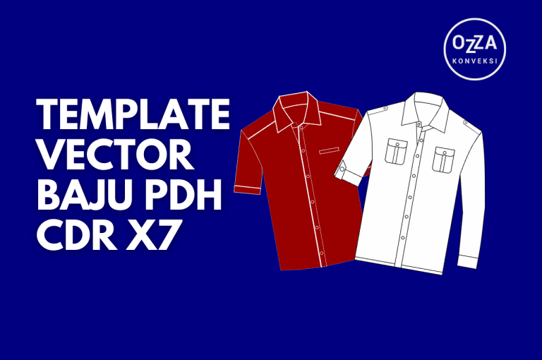 Template Vector Desain Baju PDH Polos Gratis CDR X7 » Ozza Konveksi Jogja
